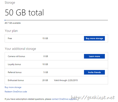 Get 100GB additional OneDrive space for all – No proxy needed