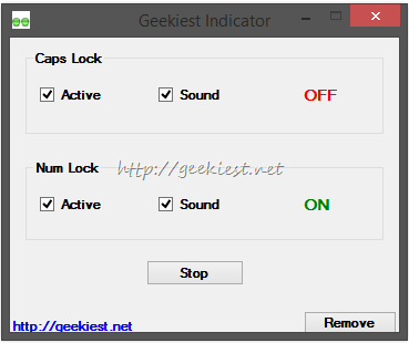 Free Caps and Num lock Indicator